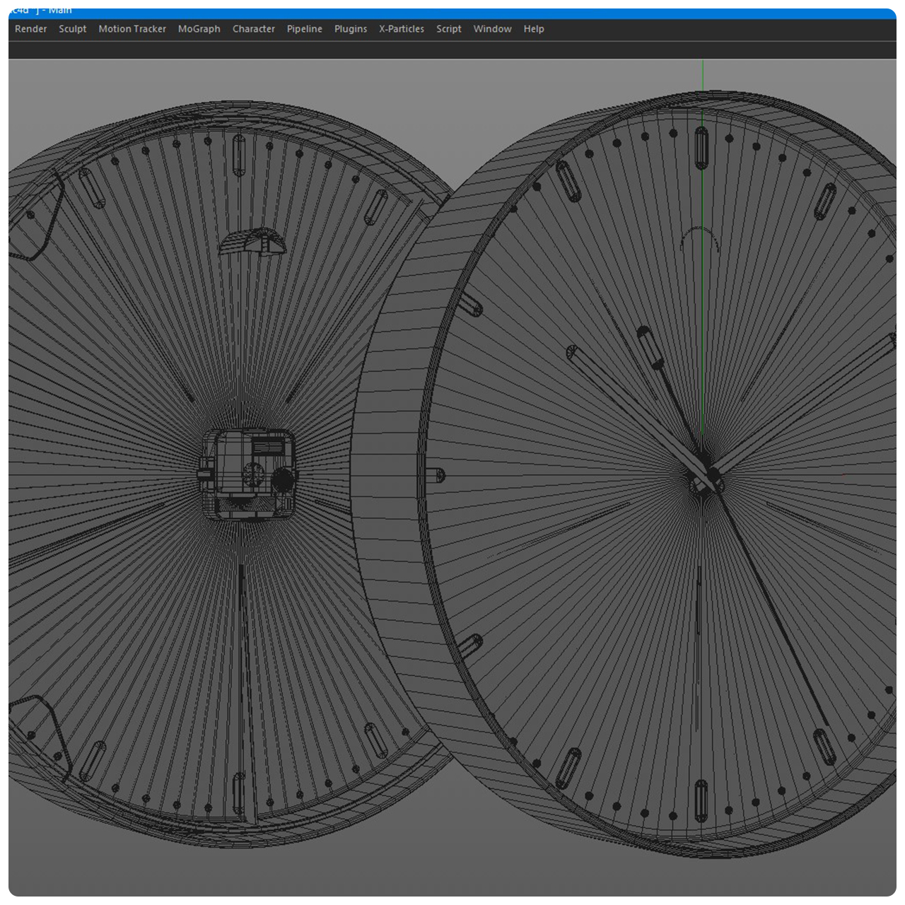 Minimalist IKEA MALLHOPPA Wall Clock 3D Model for Cinema 4D & Element 3D by Abdelrahman_El-masry